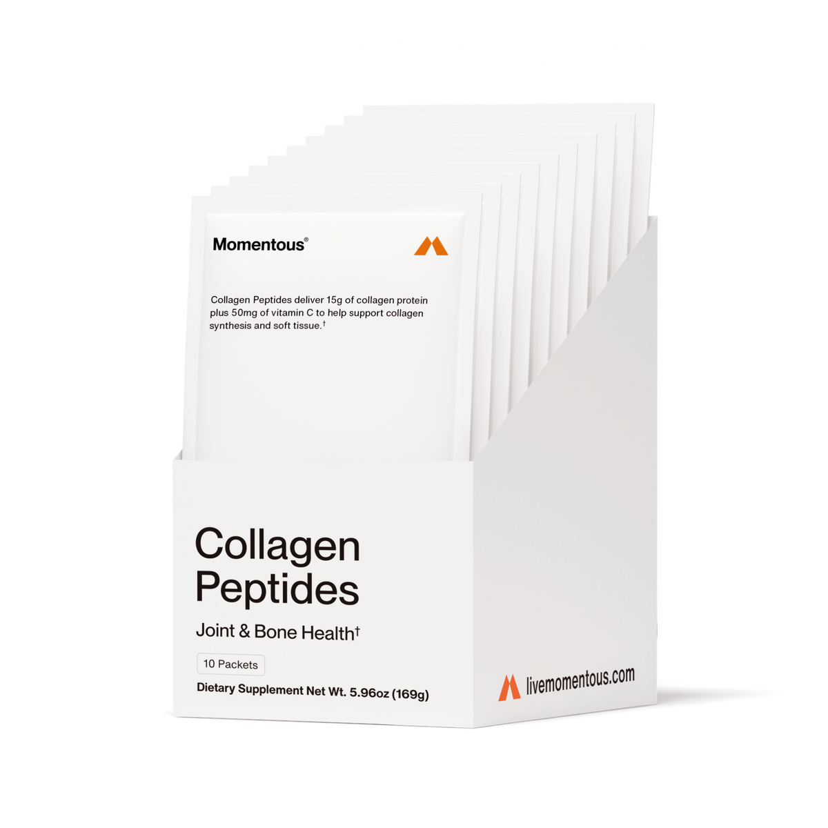 Momentous Collagen Peptides 10-Travel Packs — Recovery For Athletes