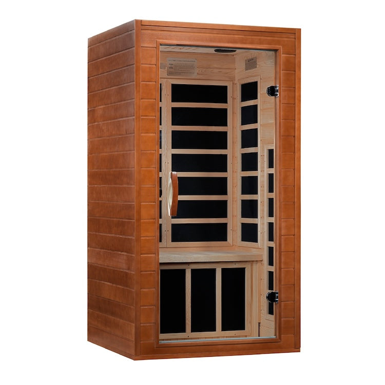 Dynamic Avila 1-2-Person Low EMF FAR Infrared Sauna (Canadian Hemlock ...