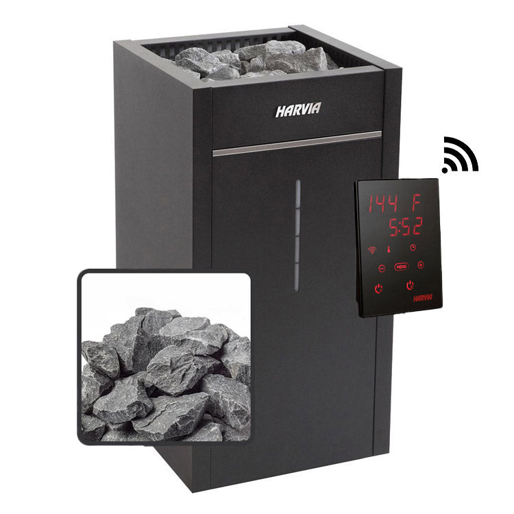 Harvia Virta Combi Electric Heater & Steamer Package w/ Digital Contro ...