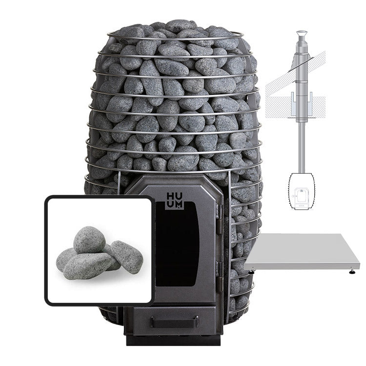 HUUM HIVE WOOD 13kW Wood Burning Sauna Stove Package — Recovery For ...