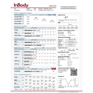 InBody Result Sheets (Pack of 3 Boxes) — Recovery For Athletes