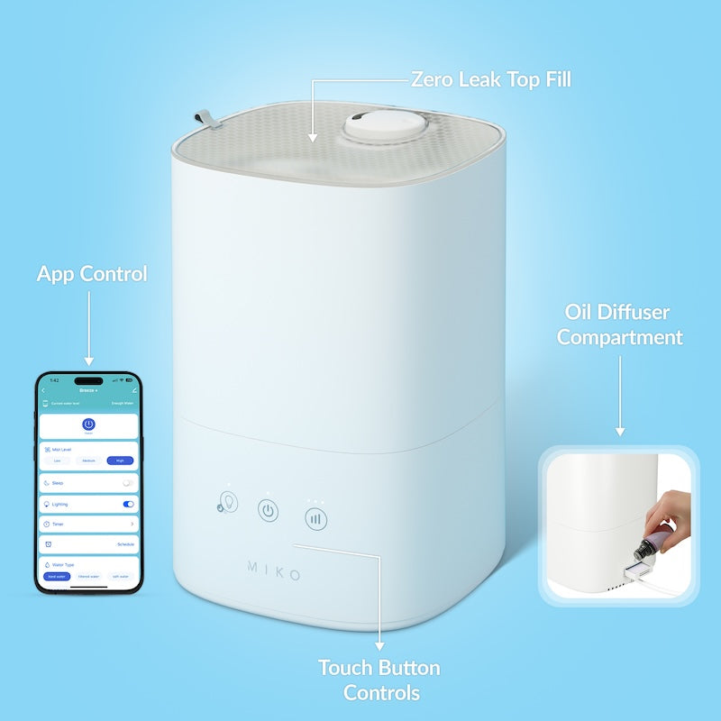 MIKO Breeze + Smart Ultrasonic Humidifier — Recovery For Athletes