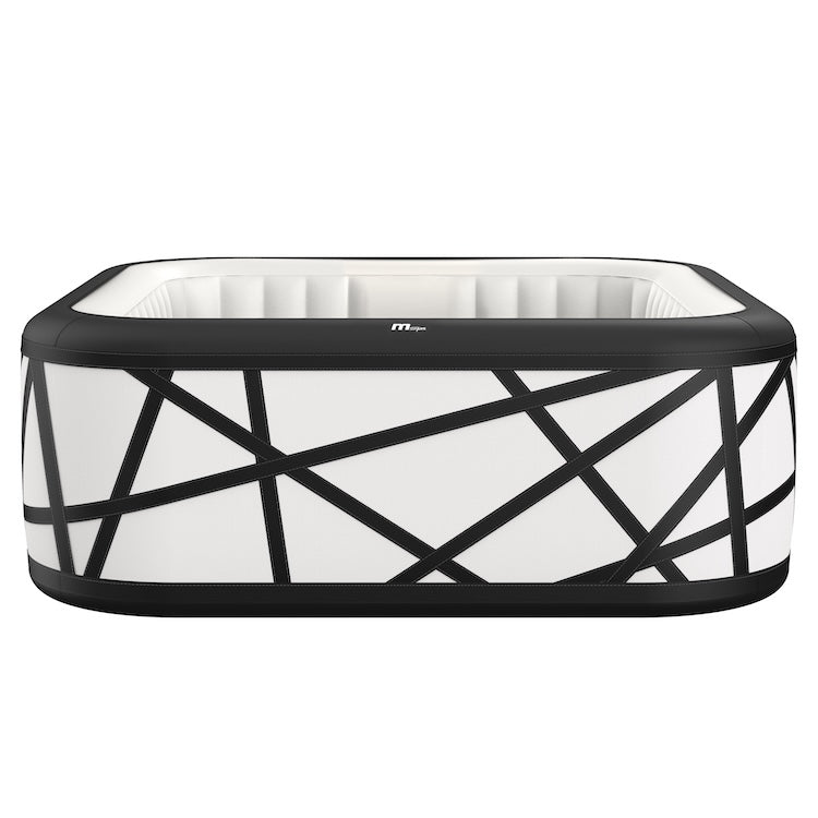 MSPA PREMIUM Soho 6 Person Square Inflatable Tot Tub Spa — Recovery For ...