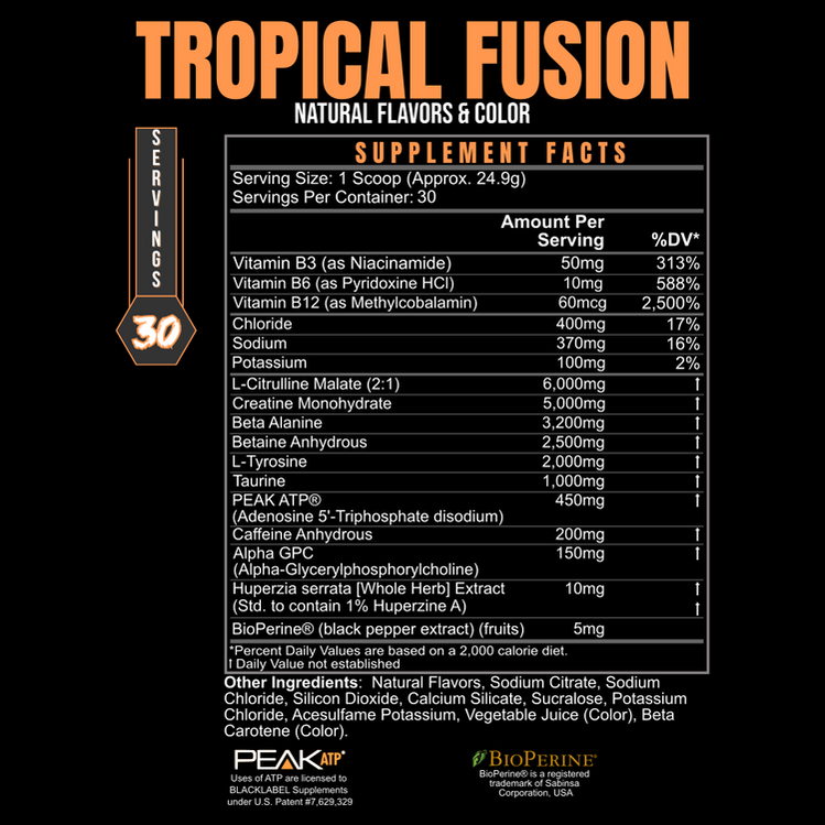 BLACKLABEL Supplements PRE HUSTLE V3 — Recovery For Athletes