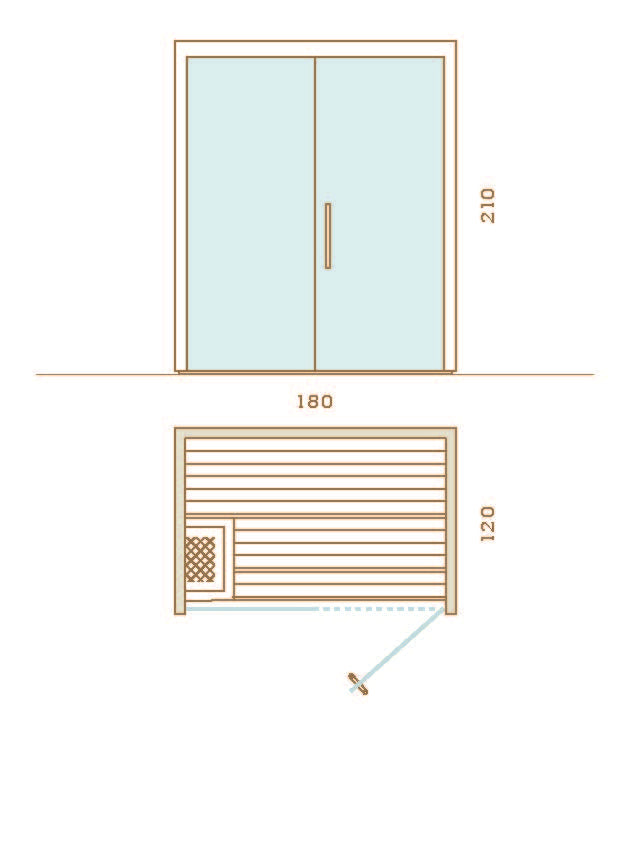 Auroom Libera Glass 2 Person Indoor Sauna — Recovery For Athletes