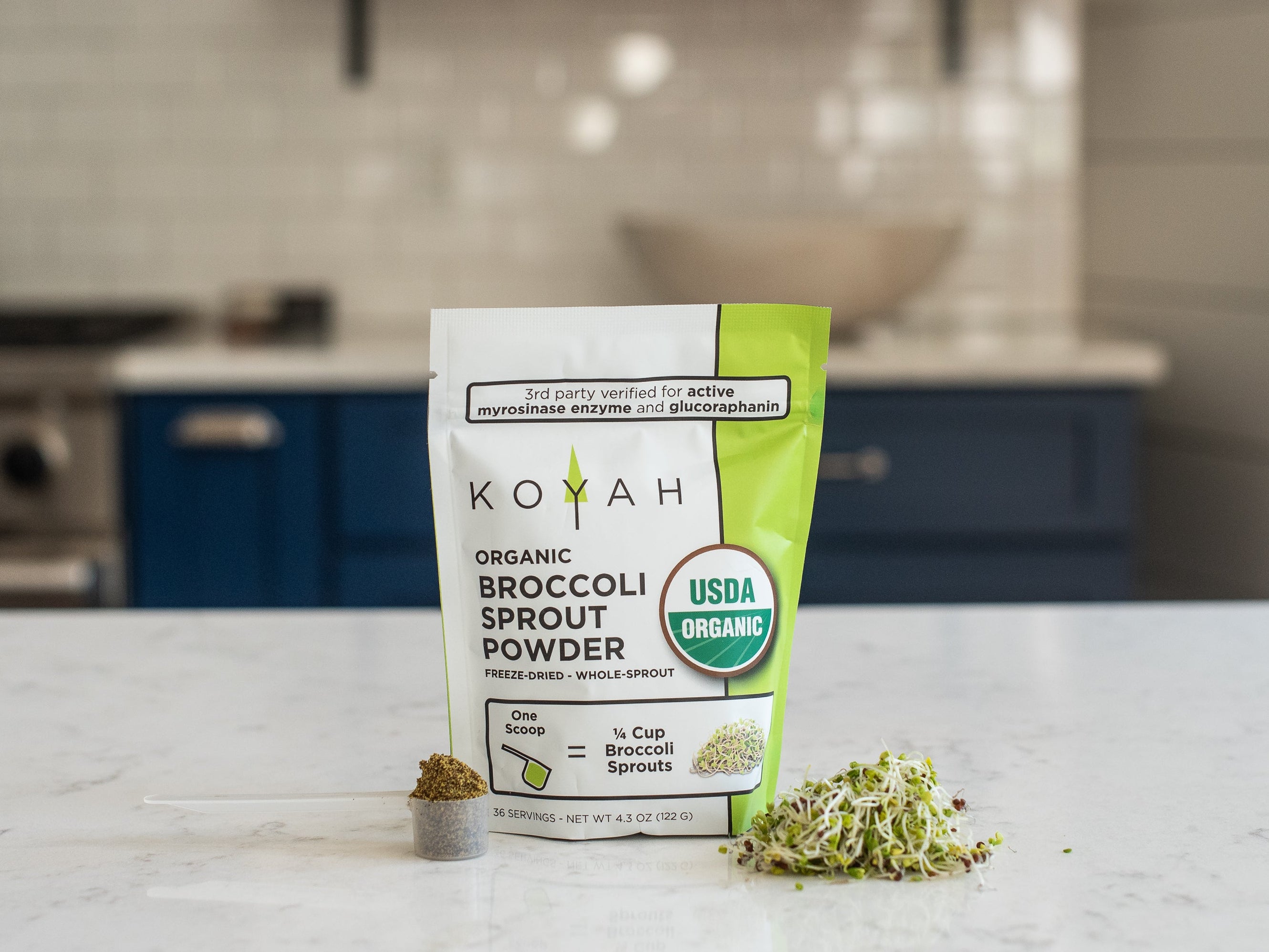 KOYAH Organic Broccoli Sprout Powder — Recovery For Athletes