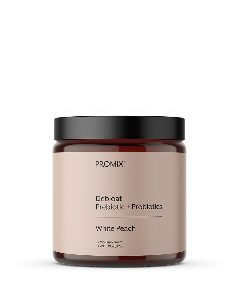 Promix Debloat: Prebiotic + Probiotic White Peach — Recovery For Athletes