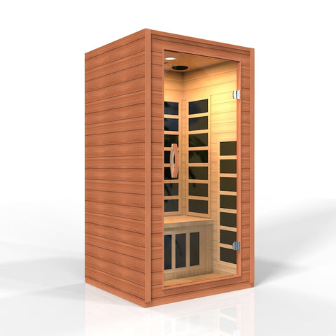 Dynamic Avila 1-2-Person Low EMF FAR Infrared Sauna (Canadian Hemlock ...